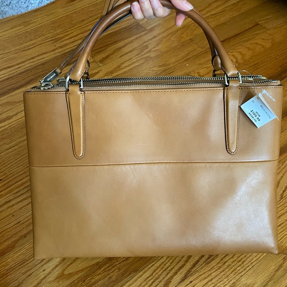 Coach | Bags | Nwt Coach Borough Camel Leather Tote Bag | Poshmark